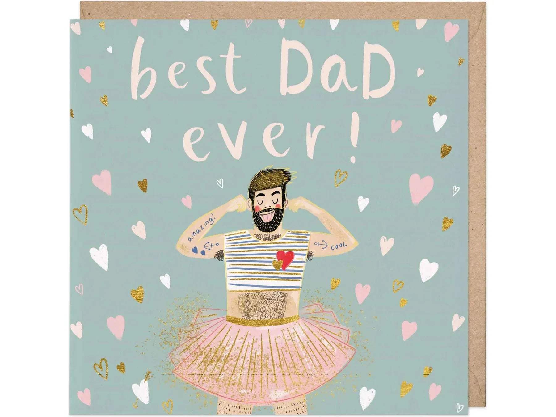 Best Dad Tutu Card – Handwritten Cards UK